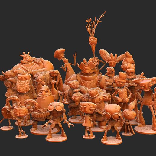 3D file Character Set Psychonauts Miniature STL 📁 ・3D print object to ...