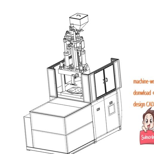 🧞‍♂️ industrial 3D model Vertical injection molding machine・ 3D File ...