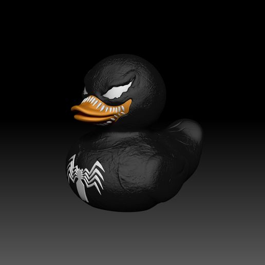 🦆 Venom Rubber Duck・ STL File for 3D printing・Cults