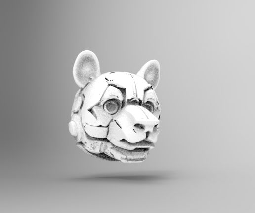 🐼 Robotic Panda Face・ STL File for 3D printing・Cults