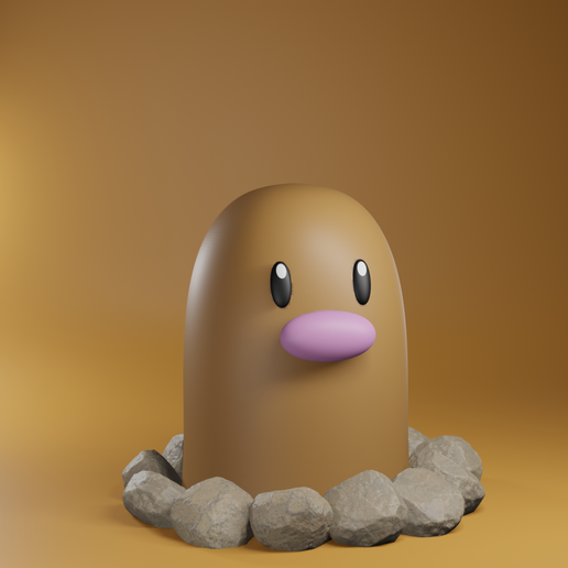 STL file DIGLETT - POKEMON・3D printer model to download・Cults