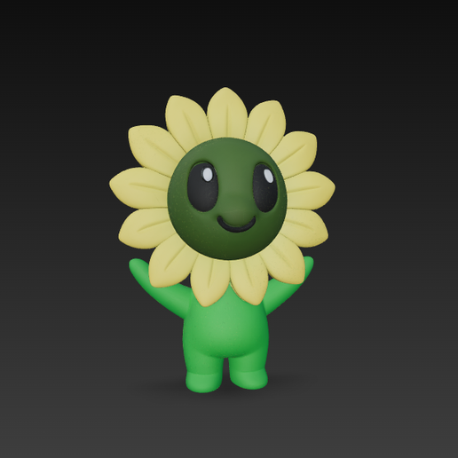 🌿 3d mini plant decoration and mini plant toy 3D sunflower・ 3D File for ...