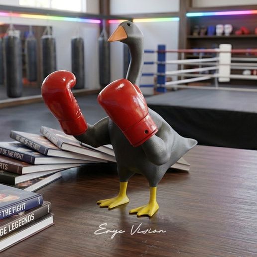 Buff Goose Boxer - Muscle Goose Sculpture (Multi-Part Edition ...