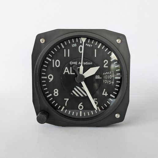 🛩️ Airplane Altimeter Style Watch / Clock・ STL File for 3D printing・Cults