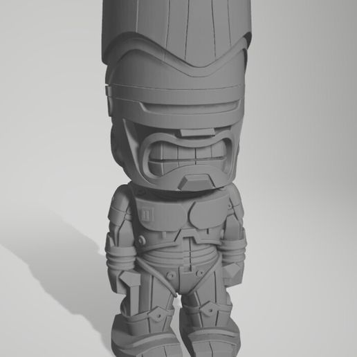 👾 Robocop tiki statue・ STL File for 3D printing・Cults