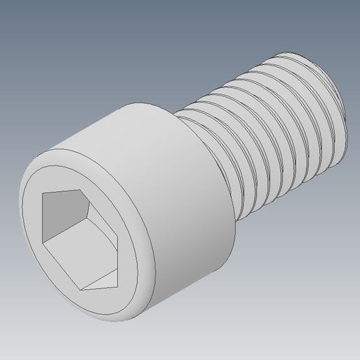 🔩 M12 Socket Head (DIN 912) Standard Bolts Collection・ STL File for ・Cults