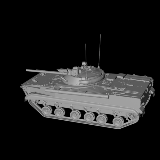 🗺️ Material del modelo 3D del vehículo de combate de infantería soviético BMP-3・Archivo OBJ para ...