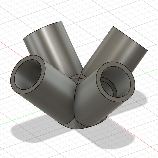 CROSS TYPE UNION FOR 1/2" PVC PIPE・Free STL File for 3D printing・Cults