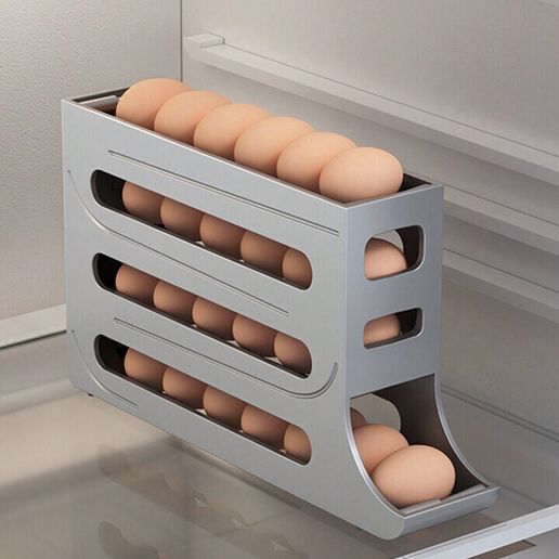 🥚 Sliding Egg Organizer V1.5・ STL File for 3D printing・Cults