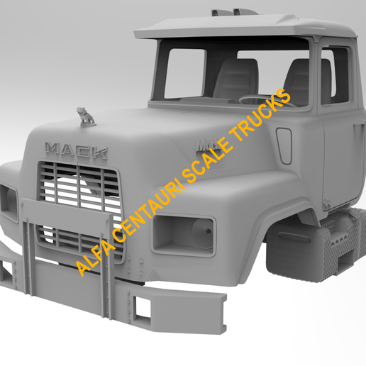 🚕 MACK DM690 1/14 SCALE CAB・ STL File for 3D printing・Cults
