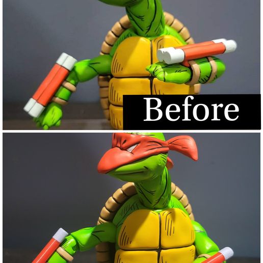 🐢 Neca First Turtle (Laird) Single Baton・ 3MF File for 3D printing・Cults