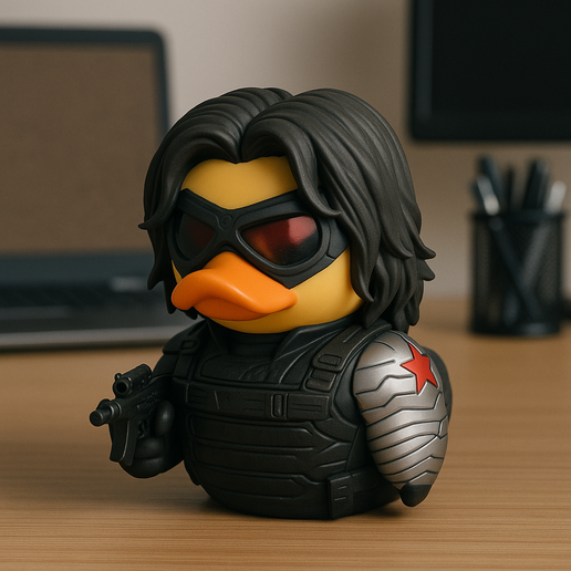 🦆 Rubber Duck - Winter Soldier marvel - 3D print・ 3MF File for 3D ...