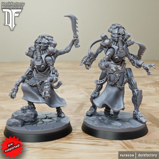 🎲 Cyber Liches・ 3D File for ・Cults