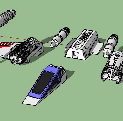 ⭐ Star Wars Dagobah Crashed X-wing・ STL File for ・Cults