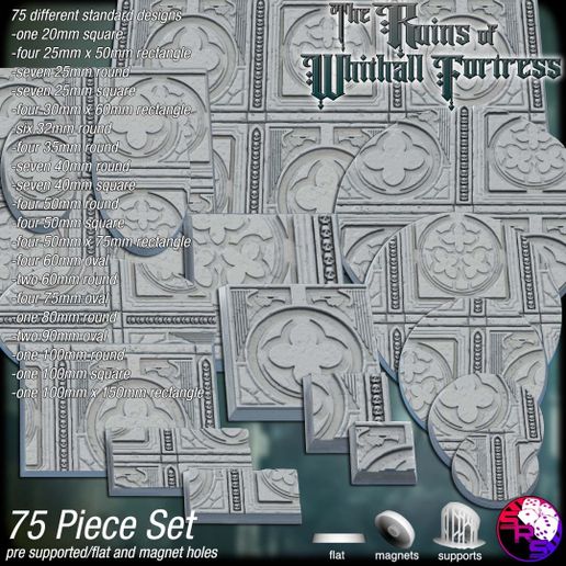 ⛪ Dark Gothic Bases (Standard)・ 3D File for 3D printing・Cults