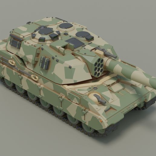 🪖 American Mecha Axel tank・ 3D File for 3D printing・Cults
