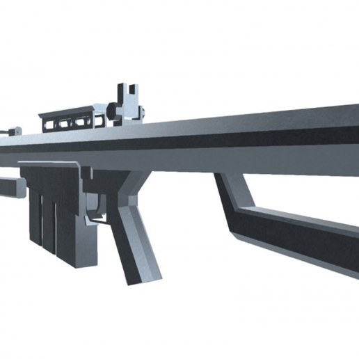 3D file AWP Sniper Rifle No Scope Low-poly 🔫 ・3D printing model to ...