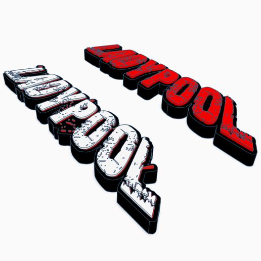 STL file 2x LADYPOOL Logo Display by MANIACMANCAVE3D 🖼️ ・3D printable ...