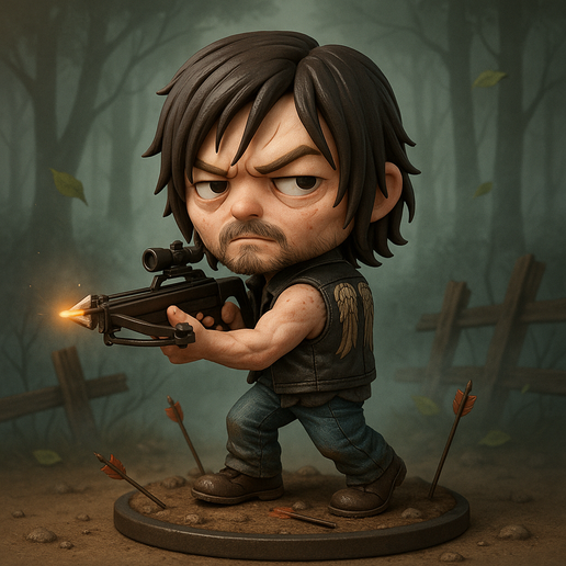 🚶 Daryl Dixon Mini Figures – The Walking Dead・ STL File for 3D printing ...