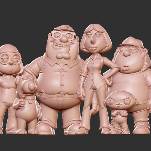 👪 Family Guy Cast Action Figures・ STL File for 3D printing・Cults
