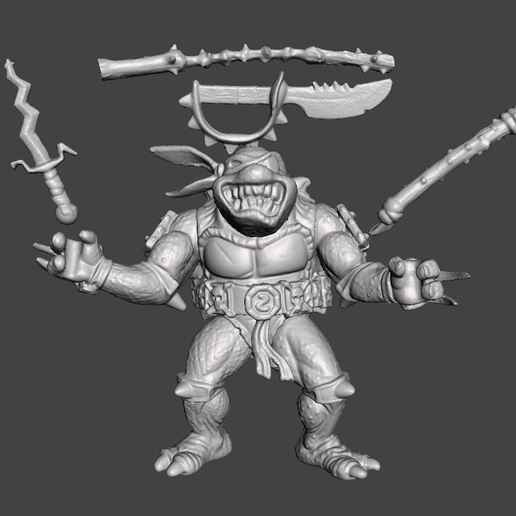 🥷 SLASH VINTAGE TMNT ( TEENAGE MUTANT NINJA TURTLES ) COMPLETE・ 3D File ...