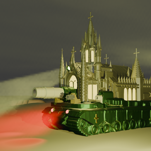 ⛪ The Church Tank - Cathedral of War; Tabletop Miniature/Proxy・Free STL ...