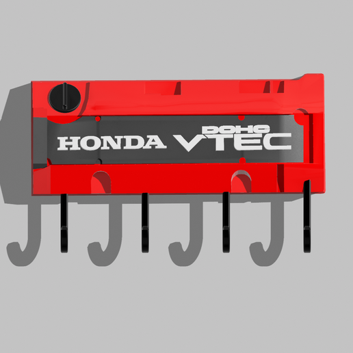 STL file Type R DOHC Engine Valve Cover Keyrack 🎨 ・3D printer model to ...