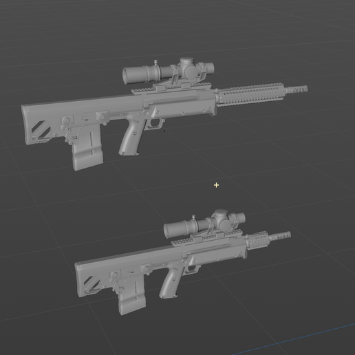 OBJ file American RFB rifle 3D model material 🗺️ ・3D printer model to ...