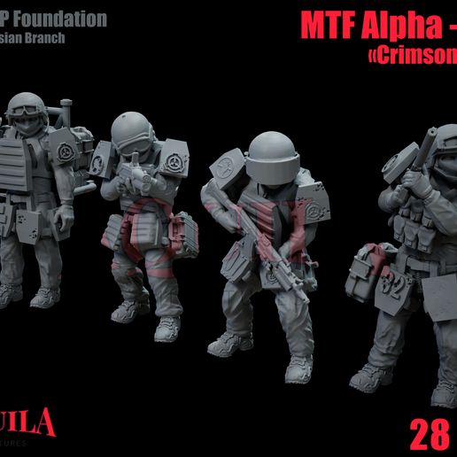 ️ Mobile Task Force Alpha-1 (aka "Red Right Hand"). SCP・ STL File for ...