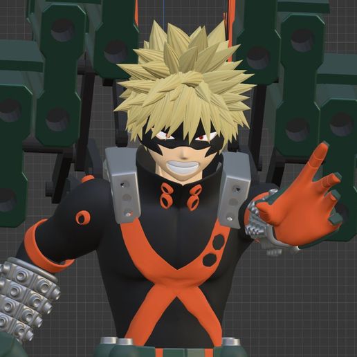 💥 Katsuki Bakugo Strafe Panzer - My Hero Academia・ STL File for 3D ...