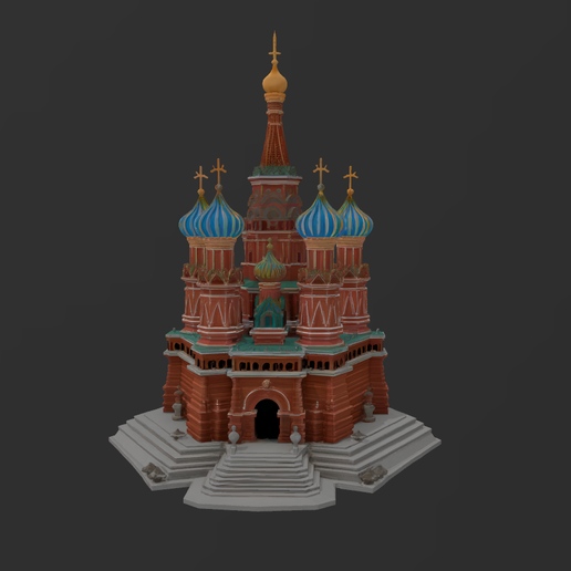 🇷🇺 KREMLIN (RUSIA) MODELO 3D IMPRIMIBLE・Archivo STL para Impresión 3D・Cults