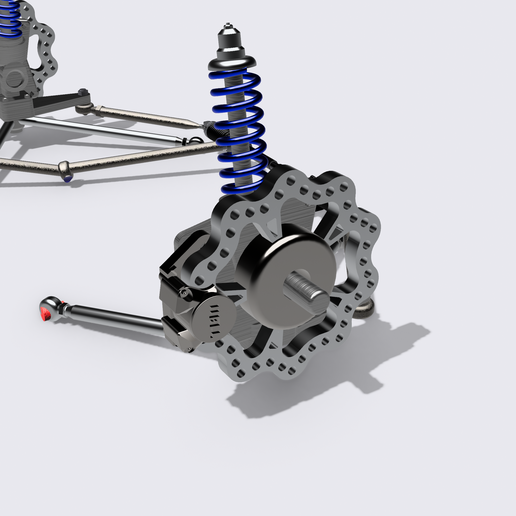🌆 Pro Mod Front Suspension Brakes N Steering・ STL File for 3D printing ...