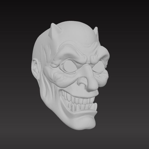 🗿 demon head・ STL File for 3D printing・Cults