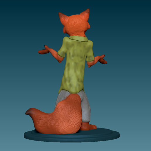 🦊 nick wilde the fox from zootopia cartoon movie・ OBJ File for 3D ...