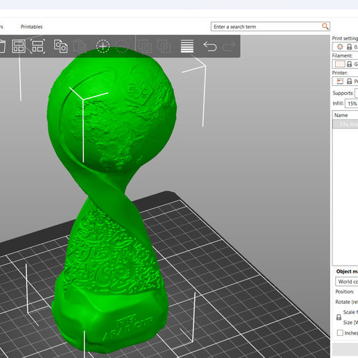 🏈 Arab Cup football Trophy Award・ STL File for 3D printing・Cults