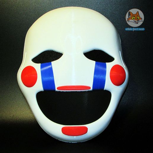 🎭 Puppet Mask - FNAF Cosplay・ STL File for 3D printing・Cults
