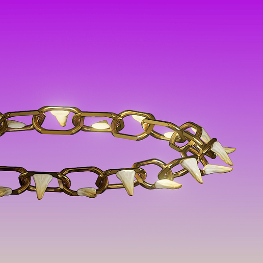 Free STL file Shark Chain Collar 🦈 ・3D printer design to download・Cults