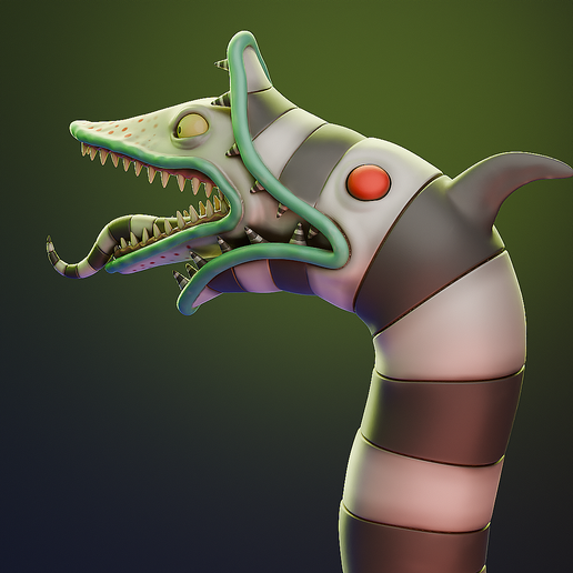 🎃 Sandworm - Beetlejuice・ STL File for 3D printing・Cults