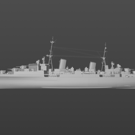 🚢 British cruiser "Hector" 3D model material・ OBJ File for 3D printing ...
