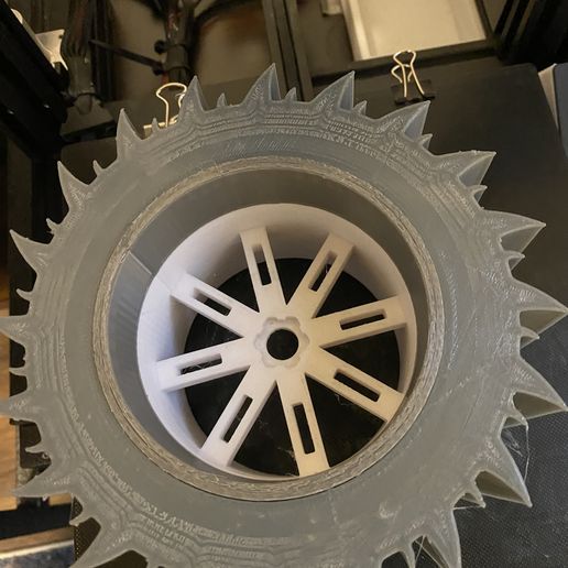 🧑‍🔧 Rc Sledge Paddle Tires and Rims・ STL File for 3D printing・Cults