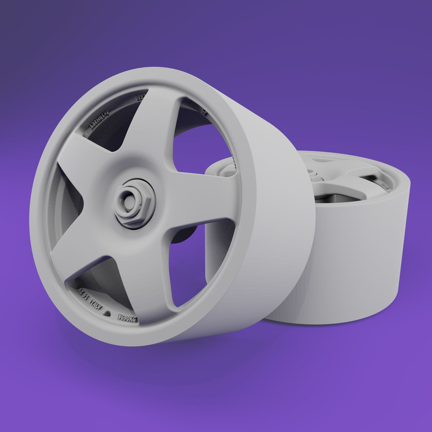 STL-Datei SpeedLine SL886 style - Scale Model Radsatz - 17" - Felgen und Reifen・3D-Druckvorlage ...