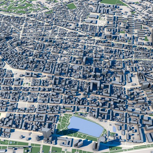 🇬🇪 Cityscape Batumi Georgia・ 3D File for 3D printing・Cults