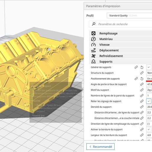 🚗 V6 Print in place engine・ STL File for ・Cults