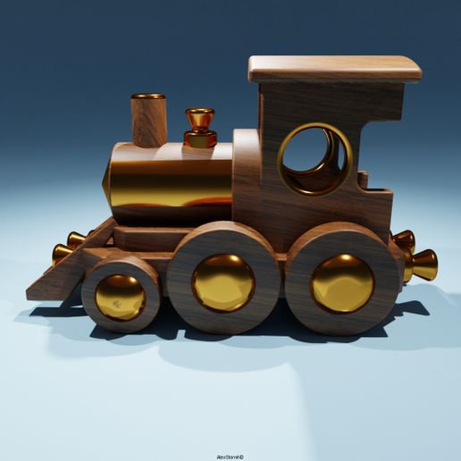 😤 Steam train・ STL File for ・Cults