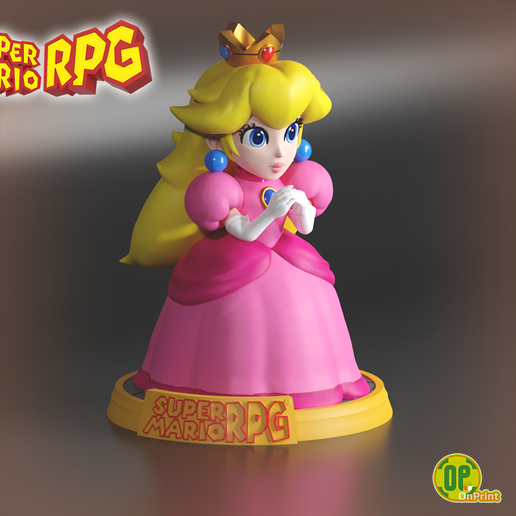 👸 "PRINCESS PEACH - Super Mario RPG Remake -・Free 3D File for 3D ...