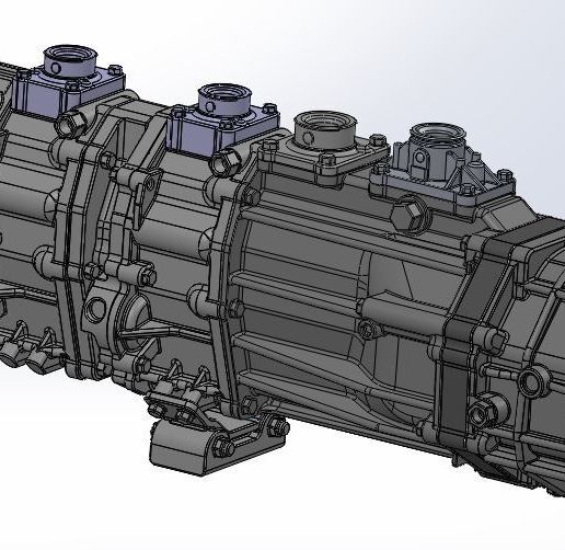Archivo STL Toyota Transmission, Transfer Case, Dual Case 1/24 - Hilux ...