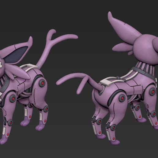 🐉 Espeon - Mech (Pokemon)・Free 3D File for 3D printing・Cults