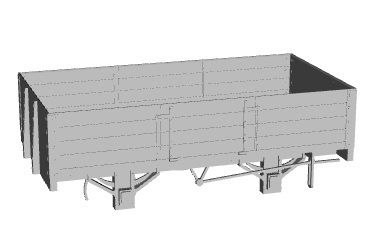 🇮🇪 Vagón abierto estándar de Cavan y Leitrim escala 1/35・Archivo 3D ...