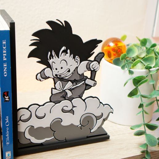 📚 Goku Bookends in the Kinton Cloud | Dragon Ball Fan Art・ STL File for ...
