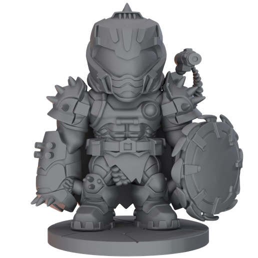 🔫 DoomGuy Chibi - DOOM Hi-Poly・Free STL File for 3D printing・Cults